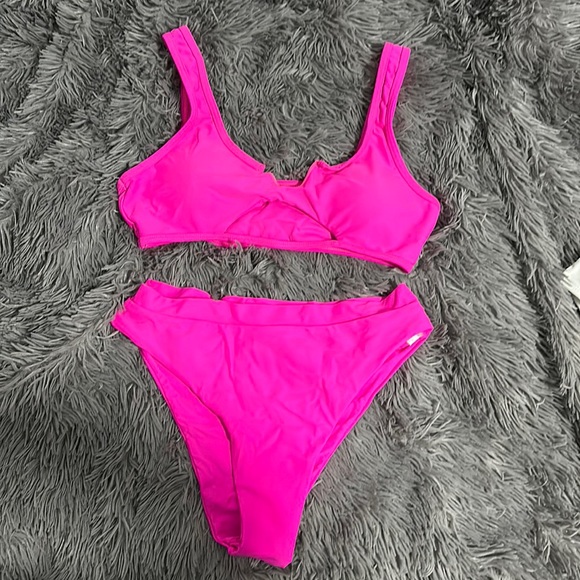 Swim | Neon High Waisted Bathing Suit | Poshmark